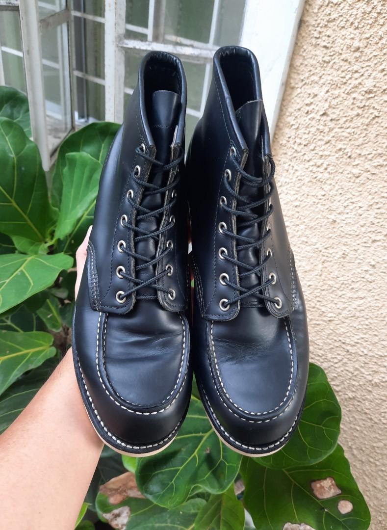 Red Wing 8130 Black Chrome Moc Toe Redwing, Men's Fashion, Footwear ...