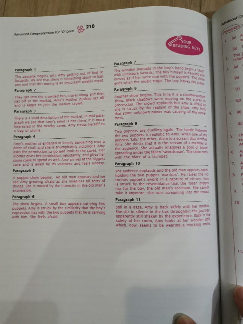 Redspot O Level Comprehension. Answers appended., Hobbies & Toys, Books ...