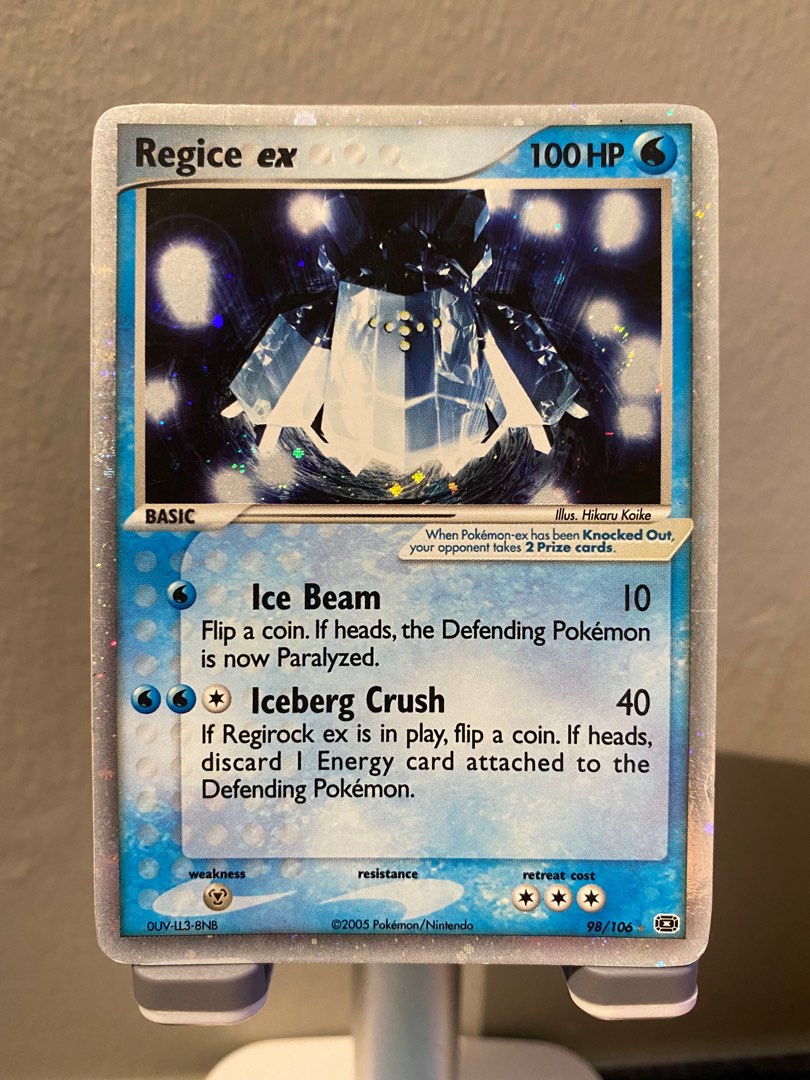 Regice EX - 98/106 (Ex Emerald) Pokemon Cards, Hobbies & Toys, Toys ...