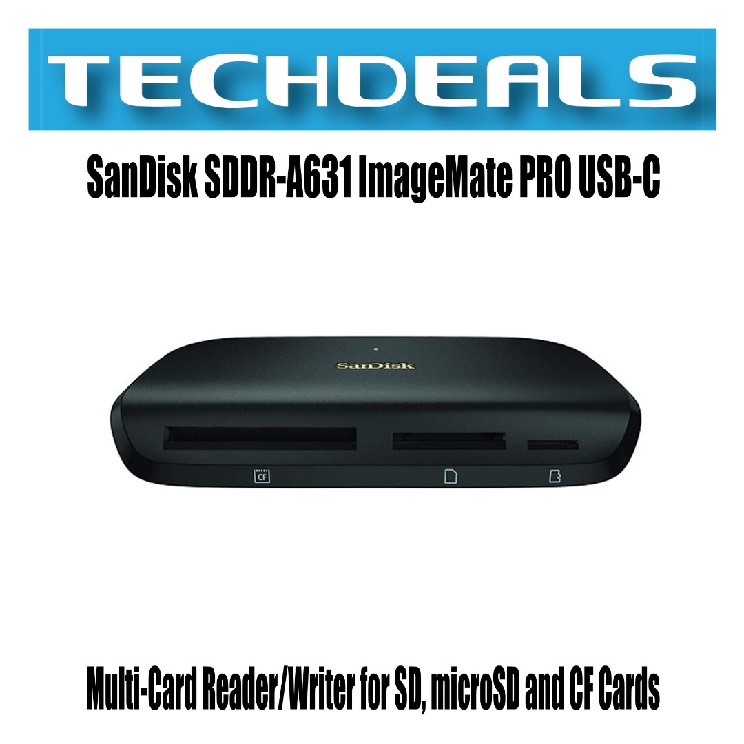 SanDisk SDDR-A631 ImageMate PRO USB-C Multi-Card Reader/Writer for SD ...