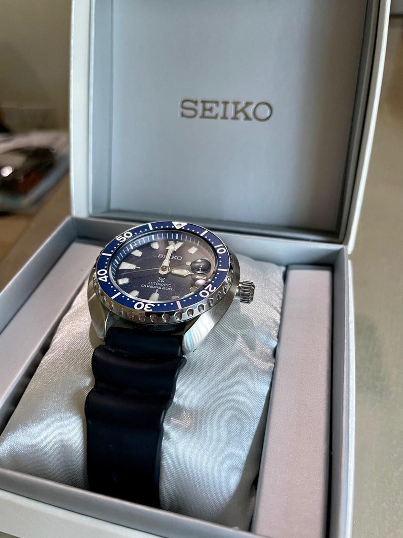 Seiko Mini Turtle Blue (Rubber Strap), Men's Fashion, Watches ...