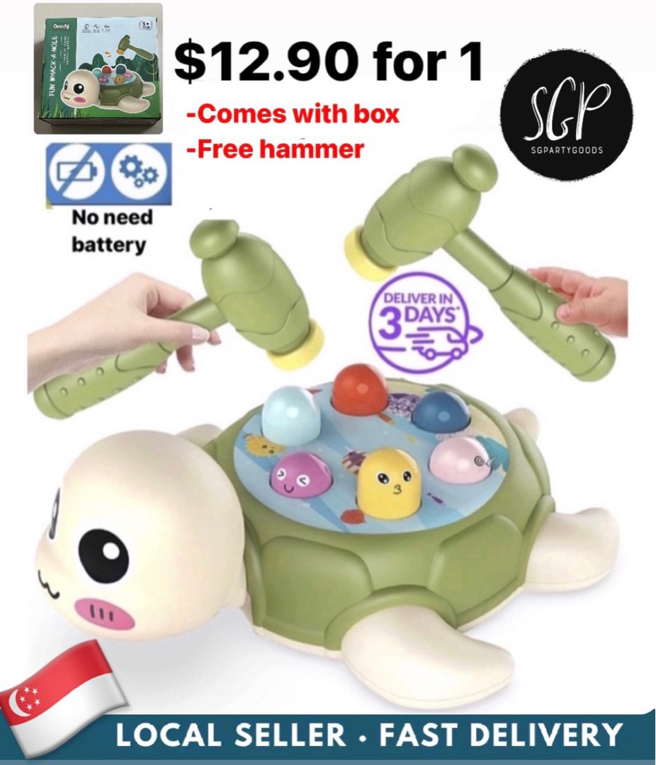 Hammer game educational interactive toddler game whack a mole, Hobbies ...
