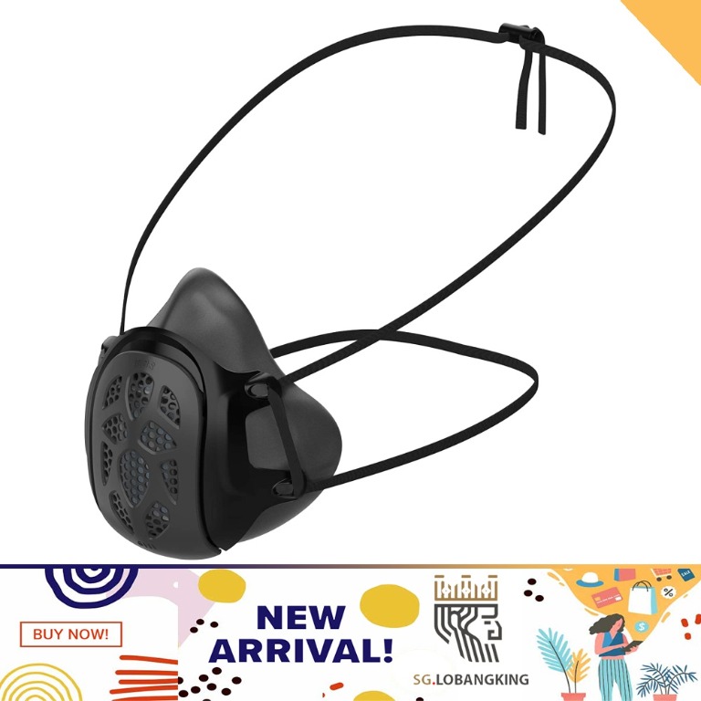 [sg stock] GILL Mask | Reusable Respirator (Adult Regular, Black ...