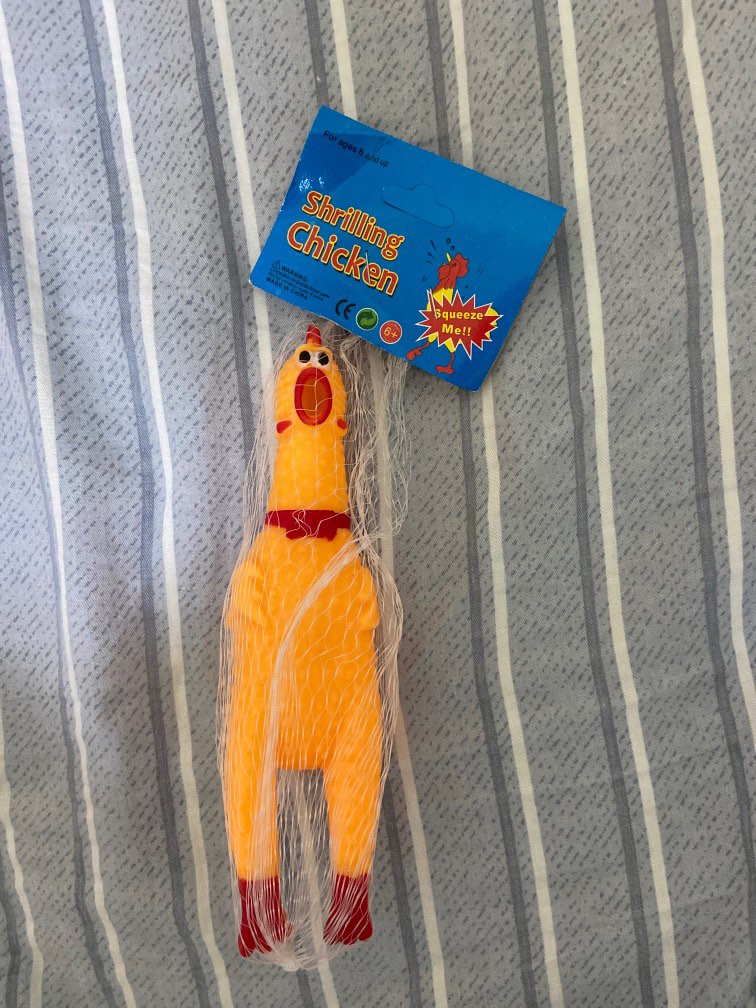 Shrilling Squishy Chicken 尖叫雞 雞膠公仔 細, 興趣及遊戲, 玩具 & 遊戲類 - Carousell
