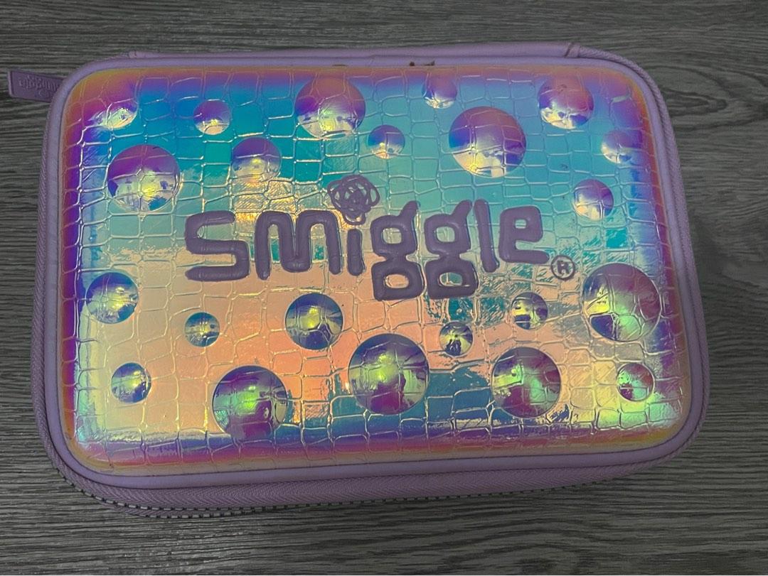 SMIGGLE double up hardtop pencil case - iridescent (WITH FREEBIES ...