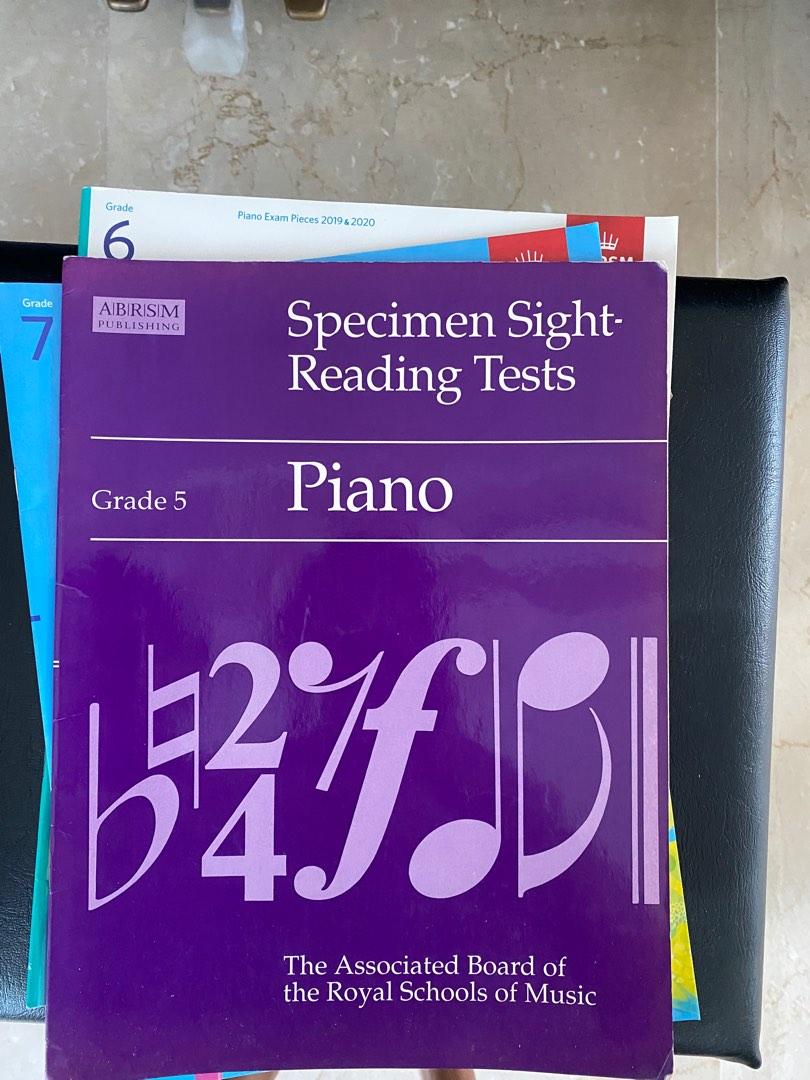 Specimen Sight Reading Tests - Piano- Grade 5, Hobbies & Toys, Music ...