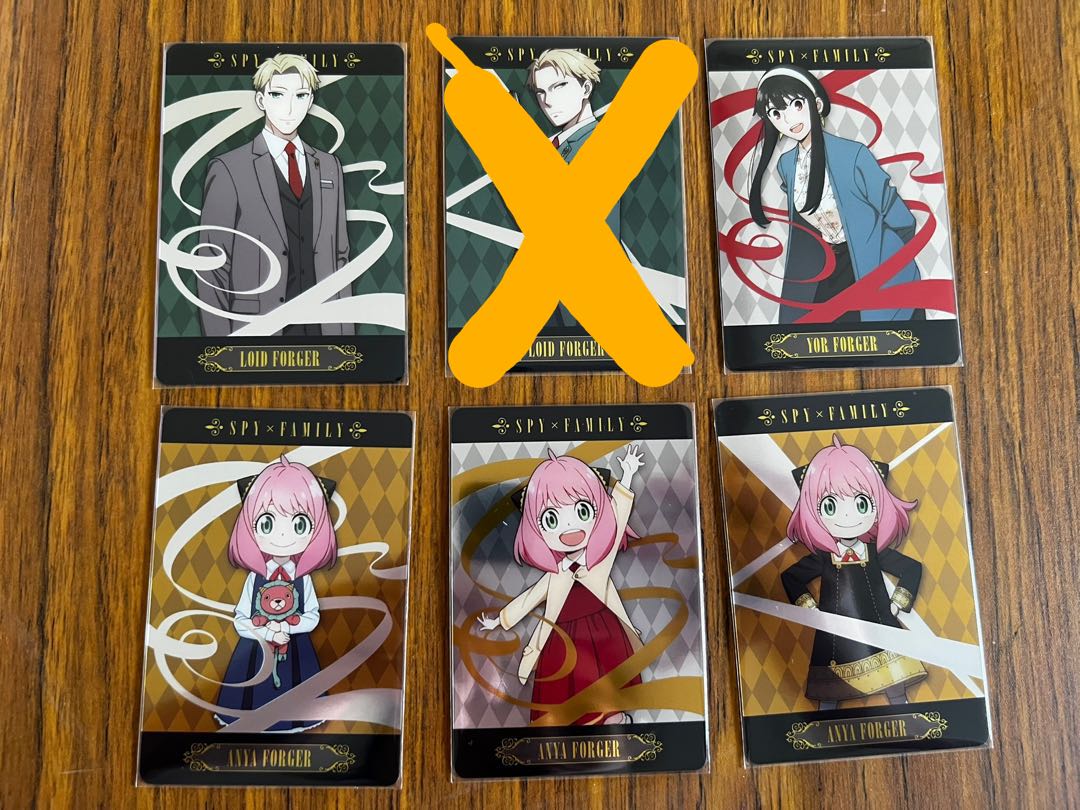 Spy x Family Metal Cards, Hobbies & Toys, Toys & Games on Carousell