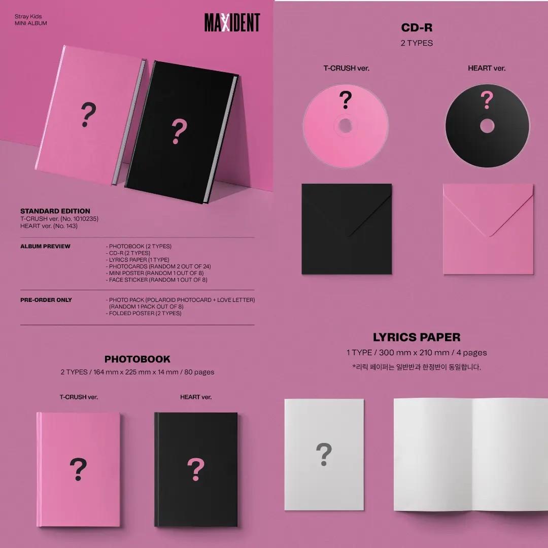 Stray Kids - Mini Album [MAXIDENT] (STANDARD EDITION), Hobbies & Toys ...