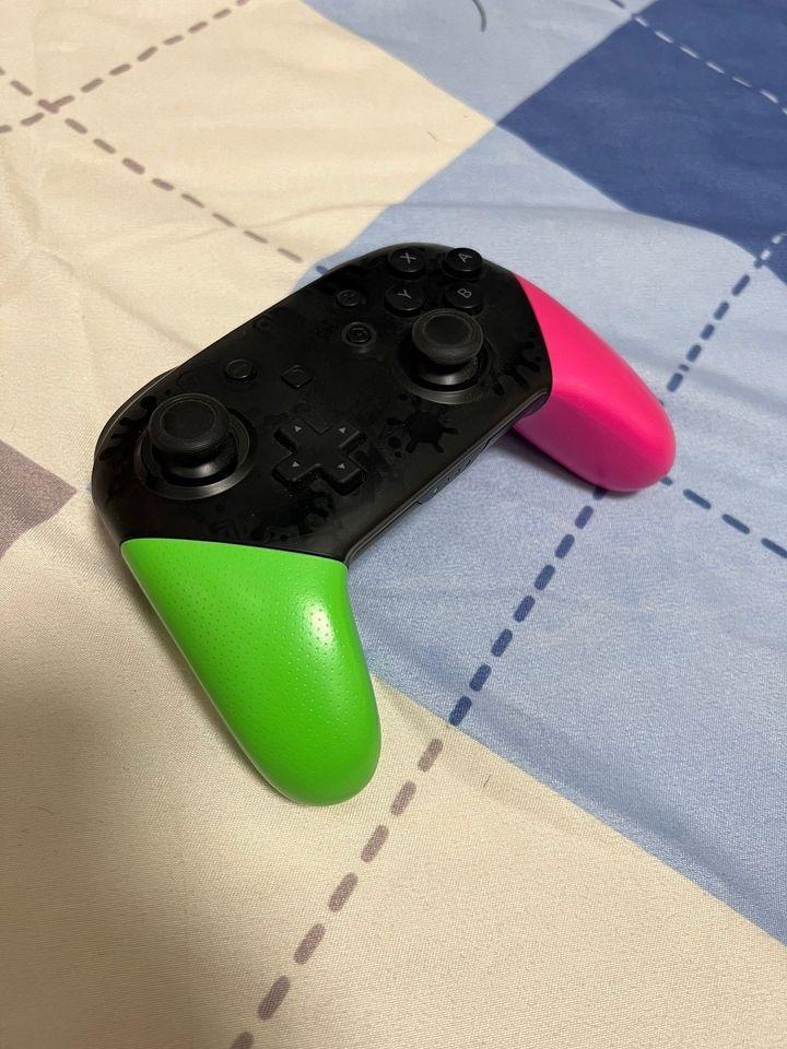 Switch Pro Controller - Splatoon Edition, Video Gaming, Gaming ...
