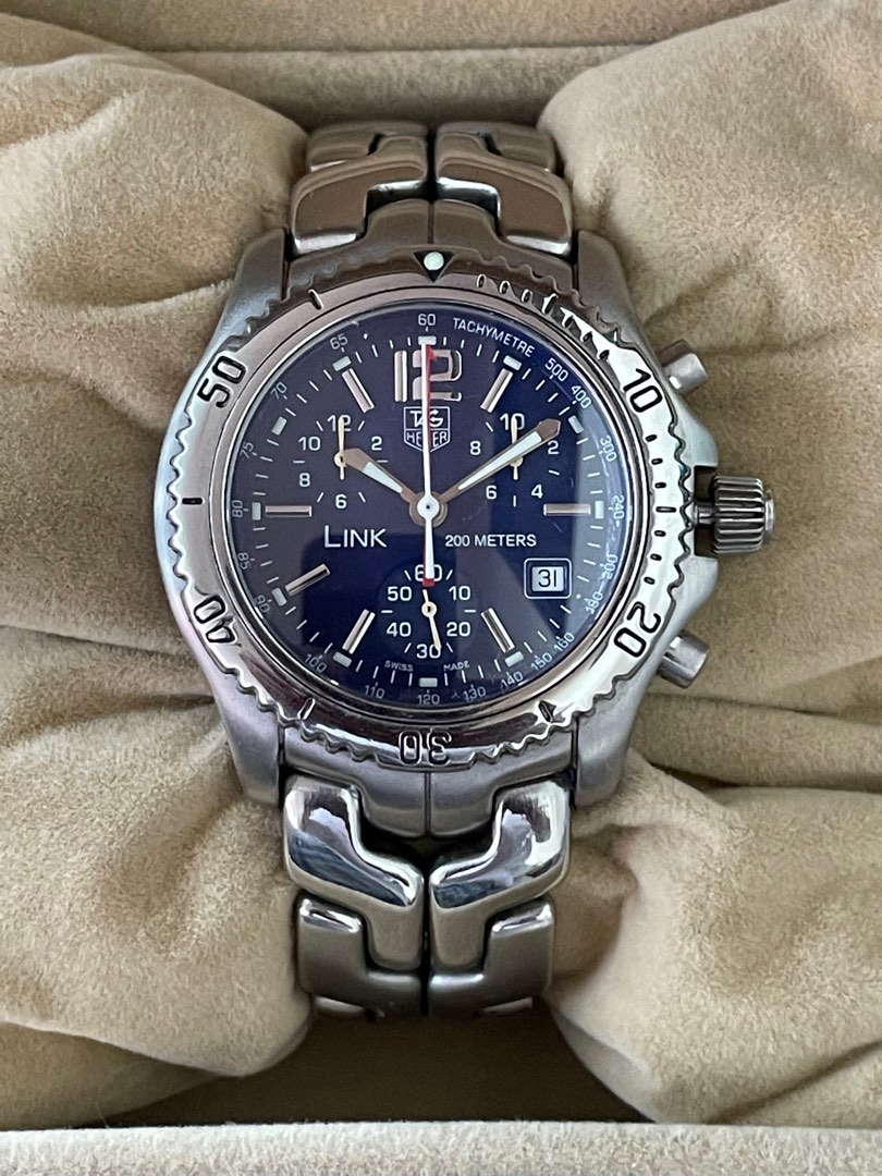 Tag Heuer Link Series Chronograph, Men's Fashion, Watches & Accessories ...