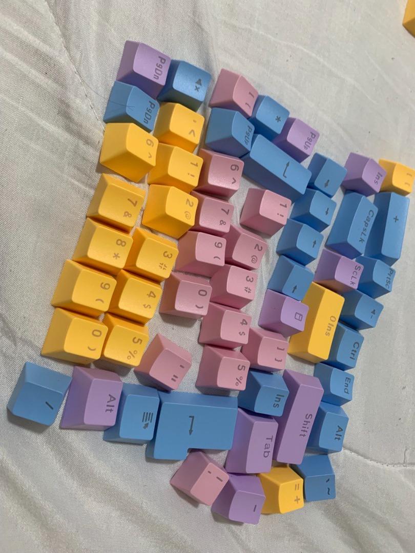 Take all 2 sets colorful Keycaps Backlit ABS Mechanical Keyboard PBT ...