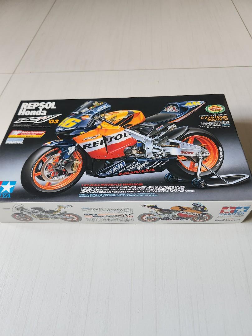 Tamiya 1/12 14096 Repsol Honda RC211V '03 Model Kit, Hobbies & Toys ...