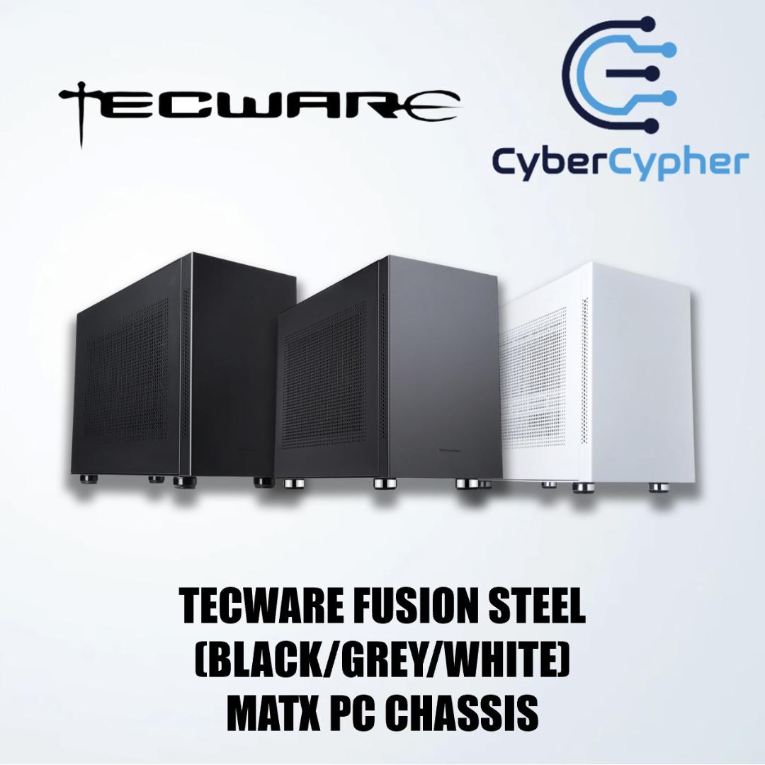 Tecware Fusion Steel (Black/Grey/White) mATX SFF PC Case, Computers ...