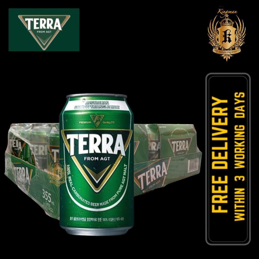 Terra Pure Malt Beer 355ml x 24 Cans (BBD: Aug 2023), Food & Drinks ...