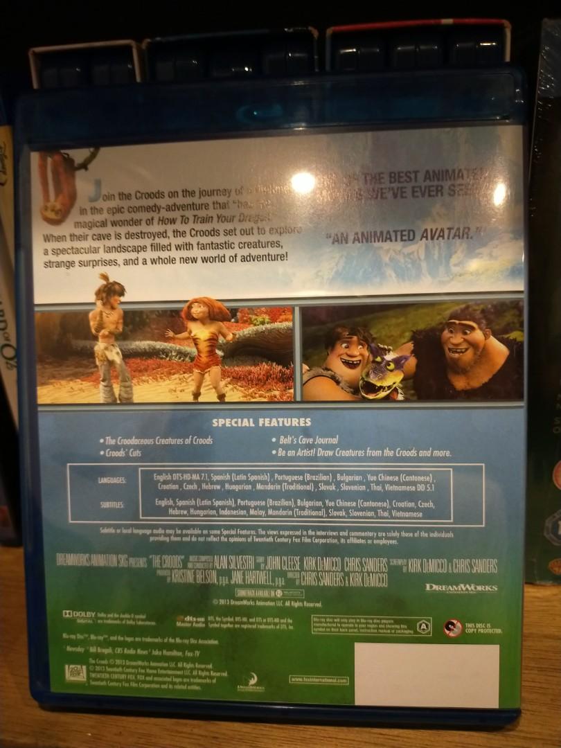 The Croods blu-ray, Hobbies & Toys, Music & Media, CDs & DVDs on Carousell