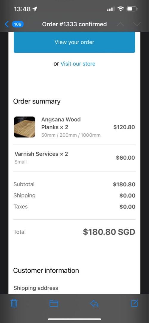 Timber Actually Angsana Wood Planks, Furniture & Home Living, Furniture ...