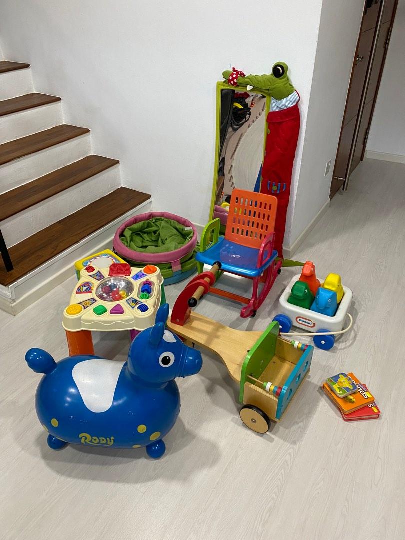 Toddler toy super bundle with elc wooden trike, books, activity ...