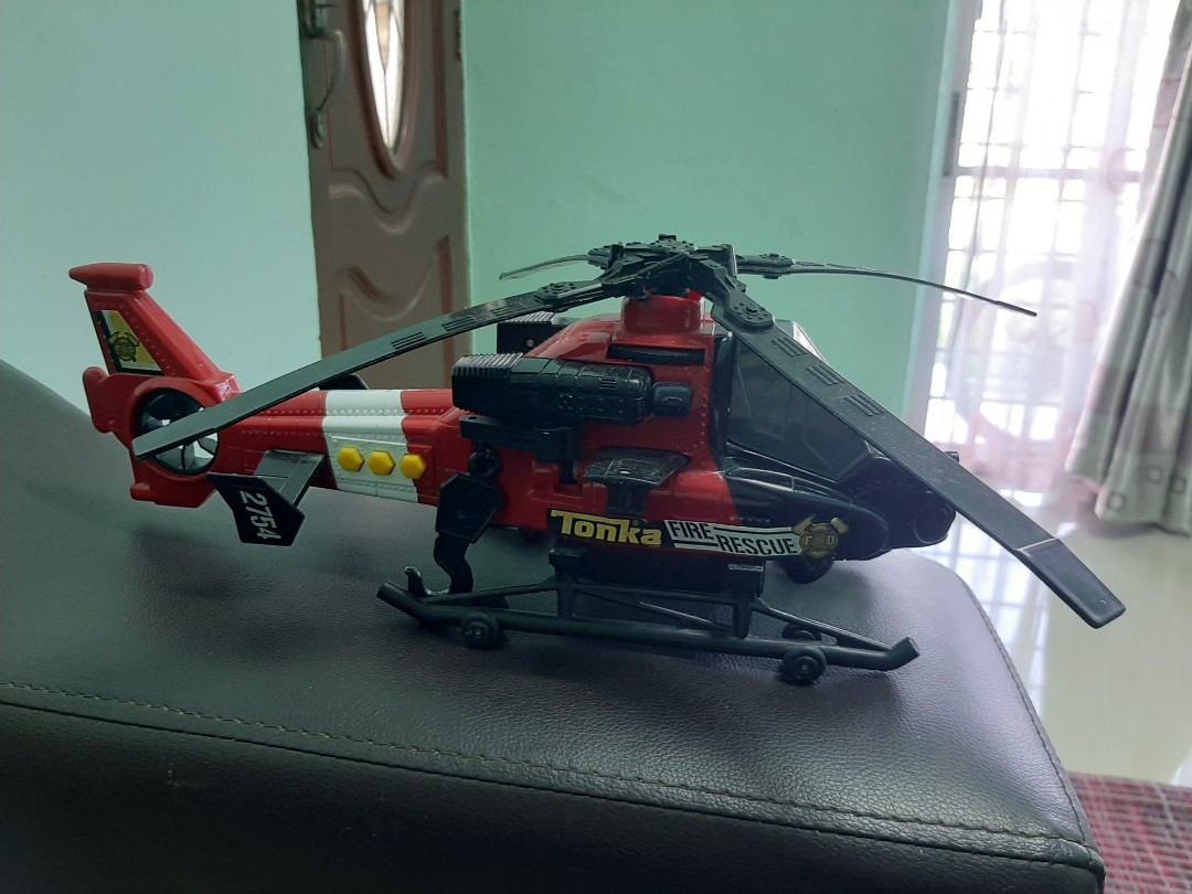 TONKA Fire Rescue Helicopter, Hobbies & Toys, Toys & Games on Carousell