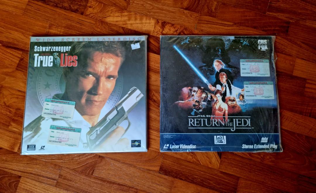 True Lies, Star Wars Return of the Jedi - Original Laser Discs, LD ...