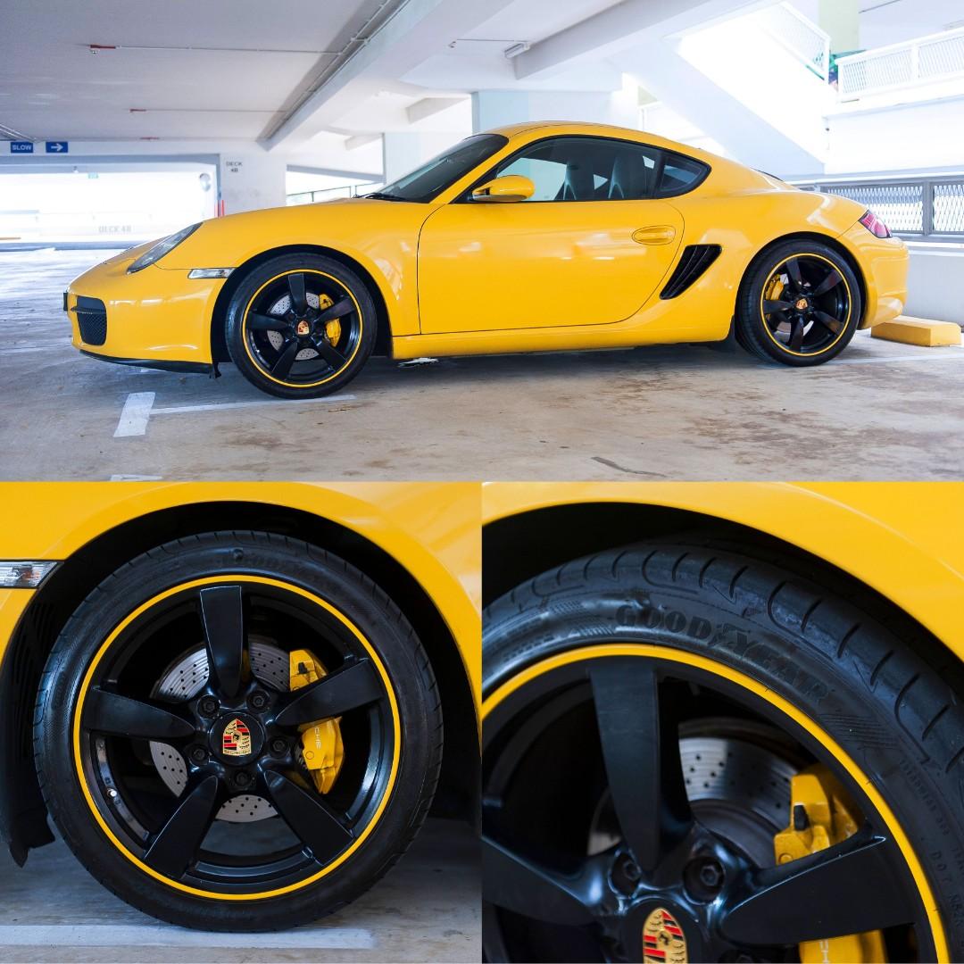 Tyre Wheel Rim Protector Yellow Ring (Aluminium Metal Alloy), Car ...