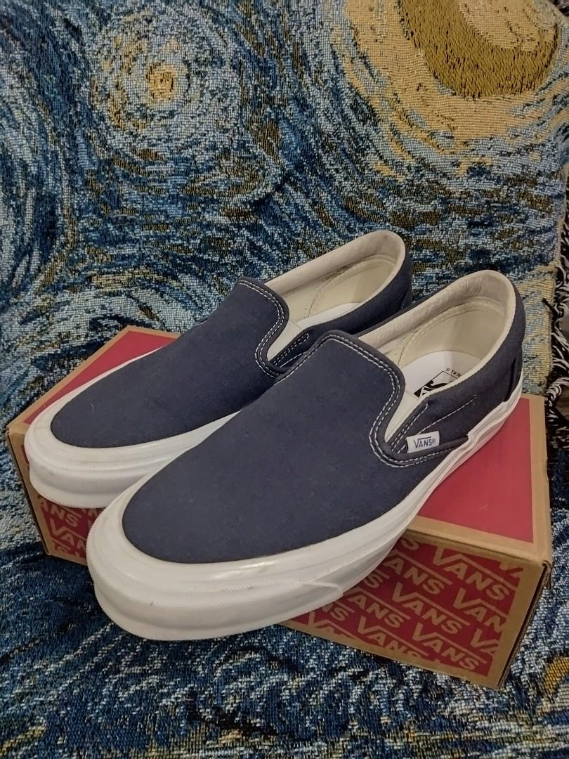 Vans vault navy blue slip on, Men's Fashion, Footwear, Sneakers on ...