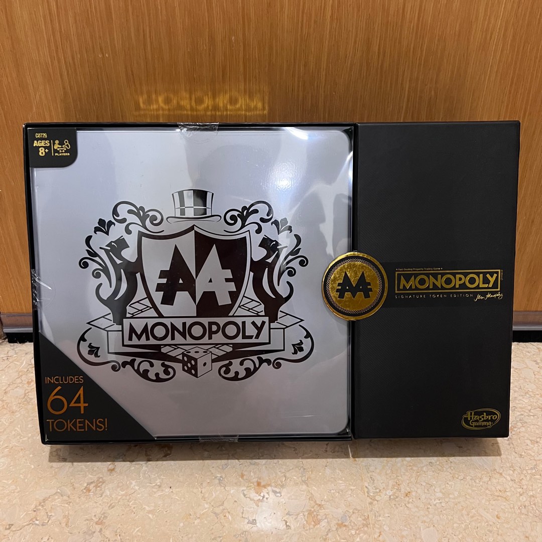 Very Rare Monopoly Signature Token Edition gold Christmas birthday ...