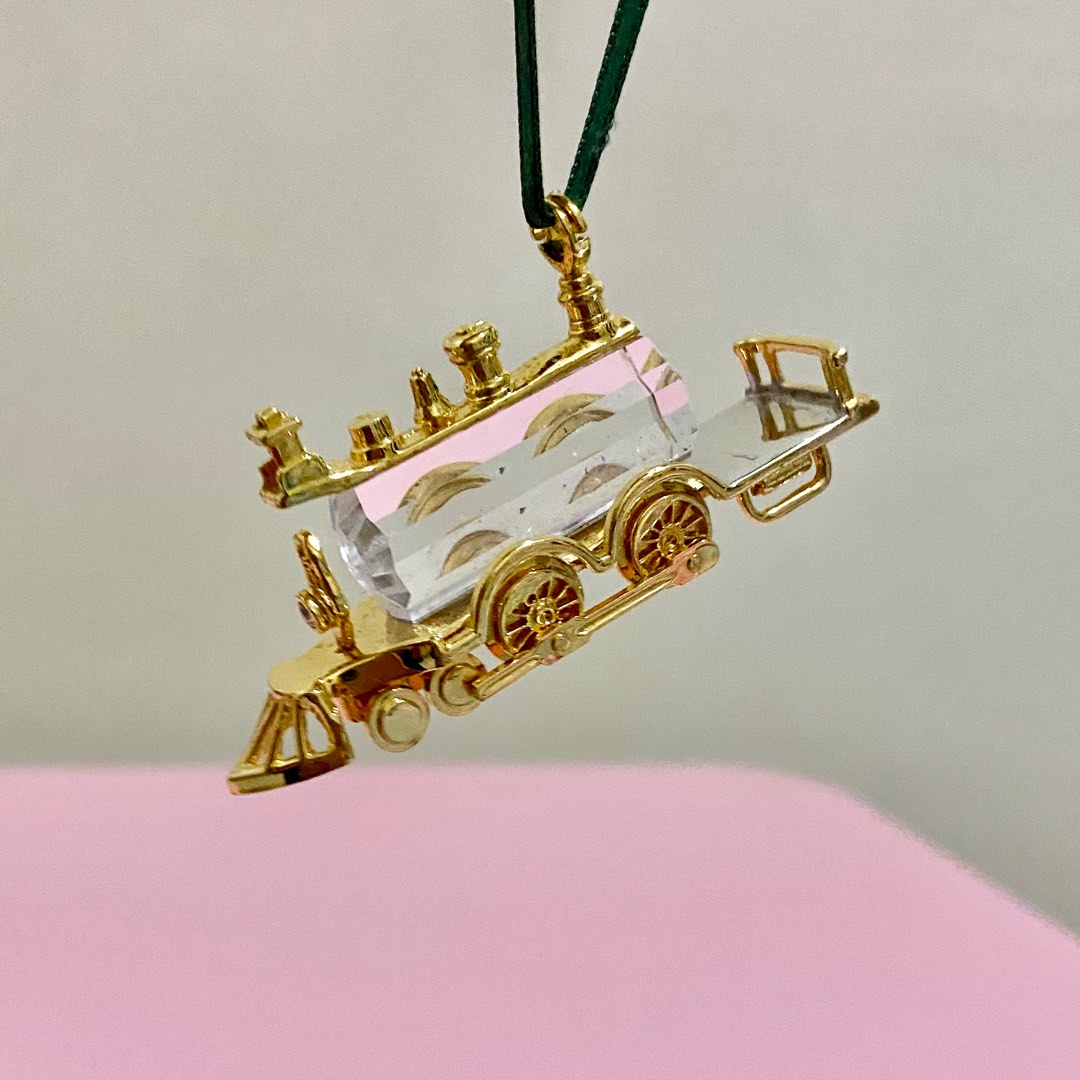 Vintage Swarovski Crystal Train Ornament, Furniture & Home Living, Home ...