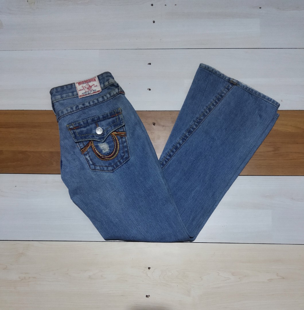 Vintage true religion rainbow pocket big patch (28/30), Women's Fashion ...