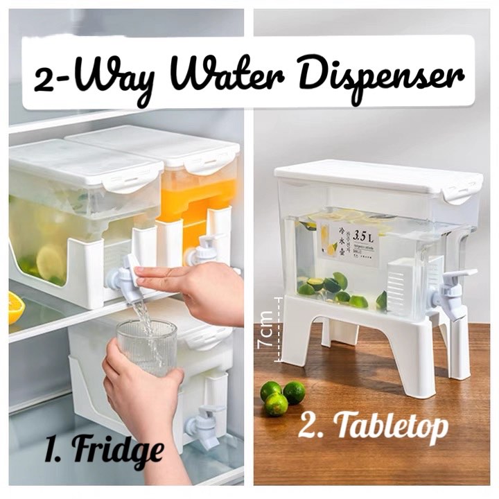 Water Dispenser for Fridge 3.5L with Stand, Tap and Filter Portable ...