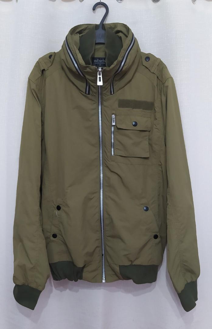 WELLSPRING DETACHABLE PACKABLE HOOD BOMBER JACKET, Men's Fashion, Coats ...