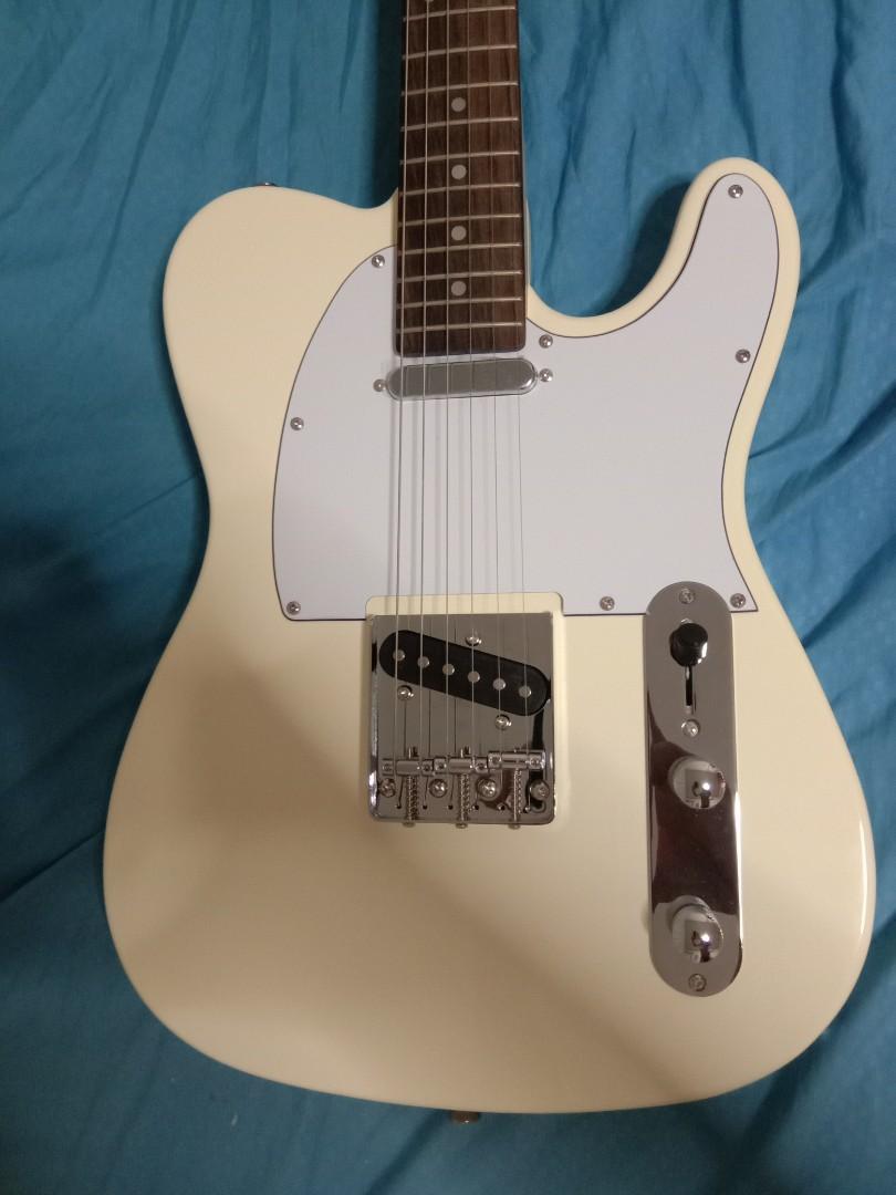 White telecaster electric guitar Aria Pro II, Hobbies & Toys, Music ...