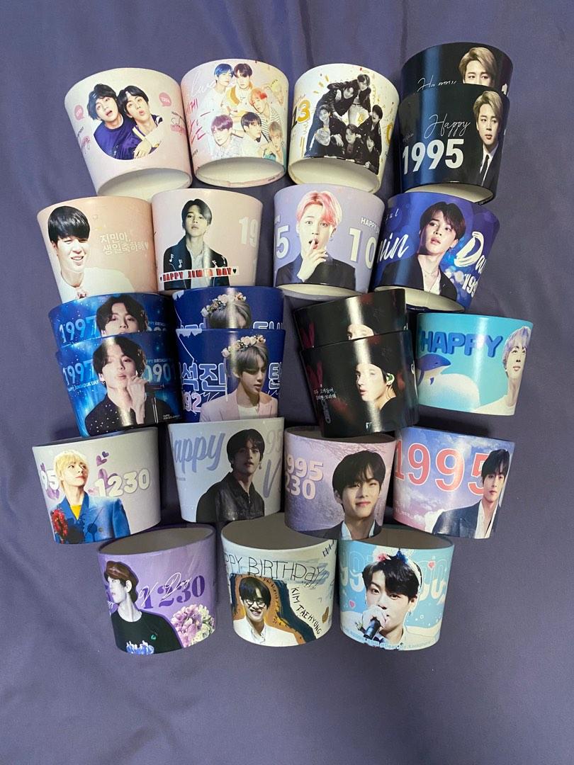 WTS BTS CUP HOLDERS/SLEEVES, Hobbies & Toys, Memorabilia & Collectibles ...