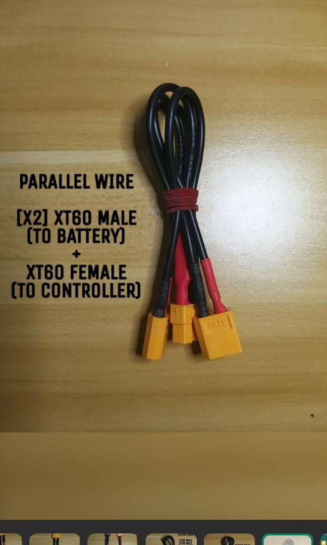 XT60, XT90, GX16, EC5 WIRE ADAPTOR, PARALLEL & SERIES WIRE, Sports ...