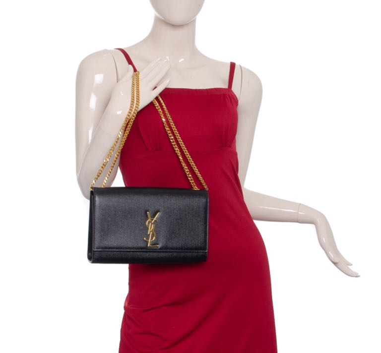 YSL Kate Monogram Black Crossbody Bag, Luxury, Bags & Wallets on Carousell