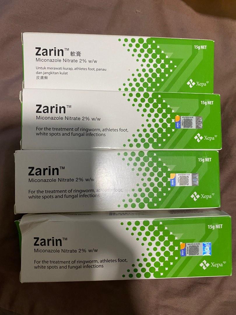 Zarin Miconazole nitrate 2% cream, Beauty & Personal Care, Foot Care on ...
