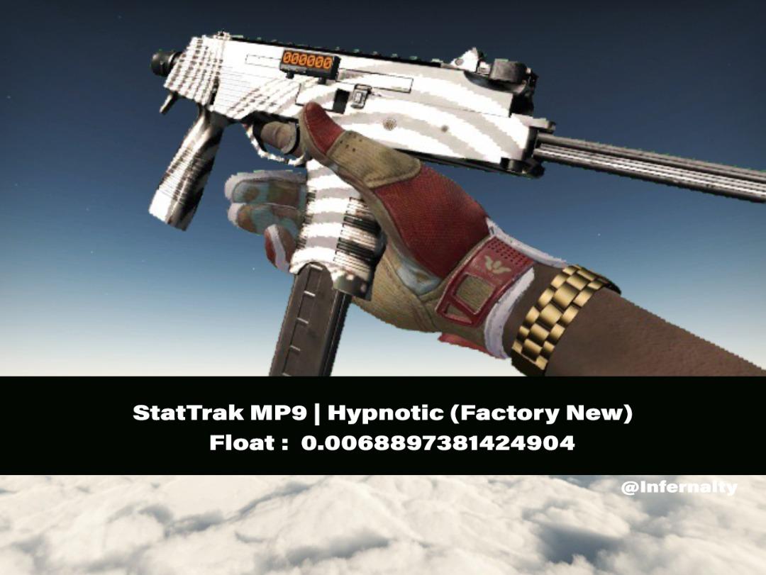 (0.006FV) StatTrak MP9 Hypnotic FN CSGO SKINS KNIVES, Video Gaming ...