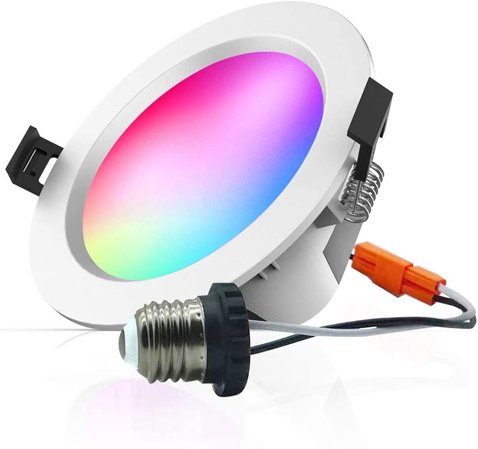 1006) Sumaote 5W Wireless Bluetooth Controlled Recessed RGBWC 5 in 1 ...