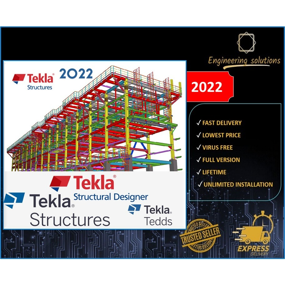 🔥100 % work🔥Tekla Structures 2022 | Tekla Structural Design Suite 2022 | Tekla Tedds 2022 ...