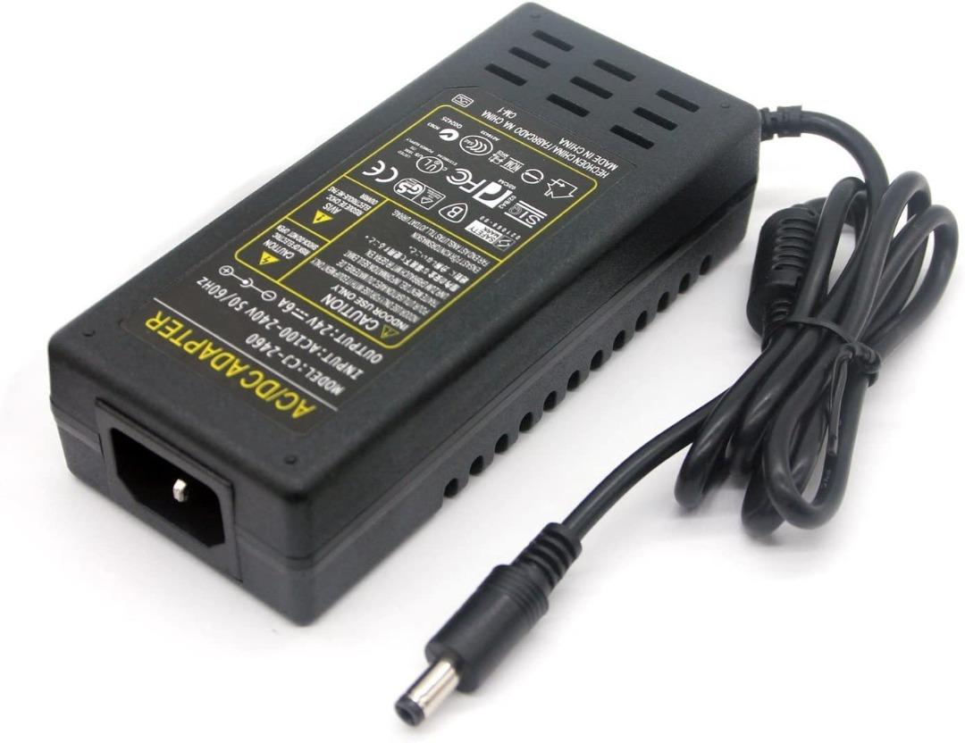 24V 6A DC Power Supply Adapter AC 100V~240V to DC 24 Volt 6 Amp 100W ...