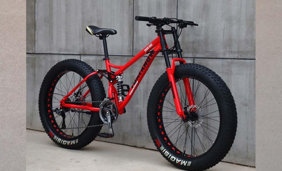 26 Inch 21 Speed Foreknow Fat bike [DarkGreen] Shimano Gear fatbike 26 ...