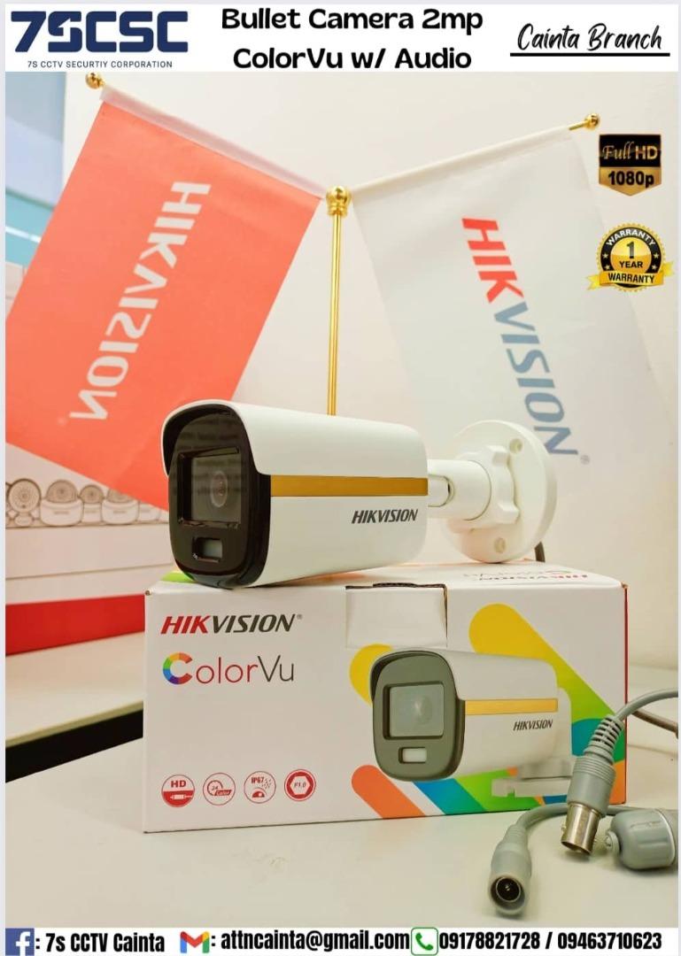 3K ColorVu Audio Fixed Mini Bullet Camera, Furniture & Home Living ...