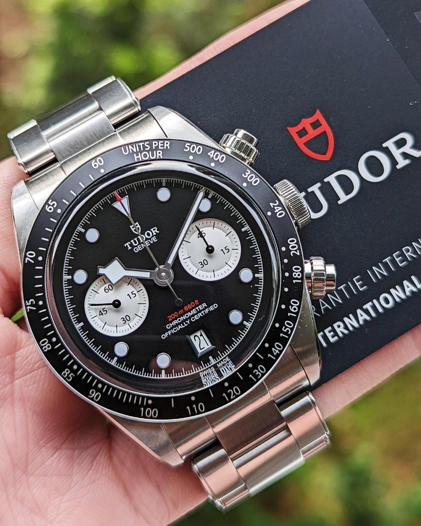 [ LIKE NEW ] CHEAPEST Tudor Chrono Reverse Panda Black Bay 41 79360N ...