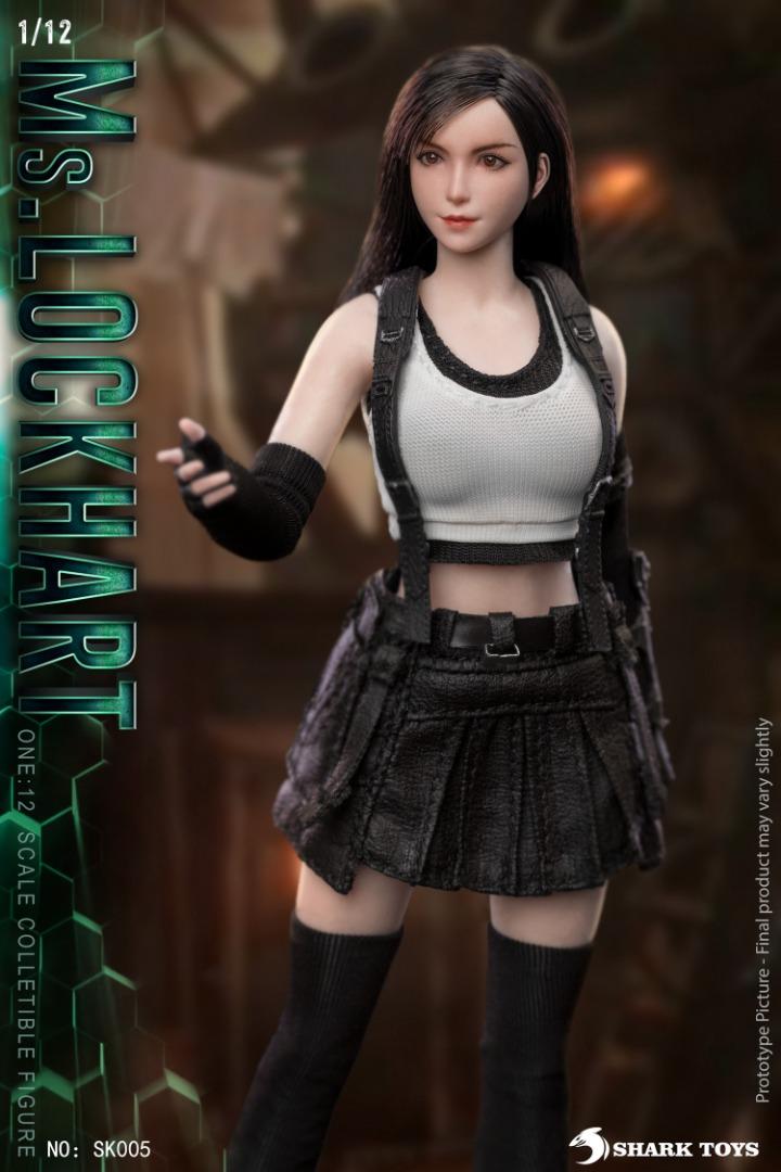 [限時] SHARKTOYS FF7 Tifa 蒂法 1/12 Fantasy Female Warrior 可動 Figure, 興趣及遊戲 ...