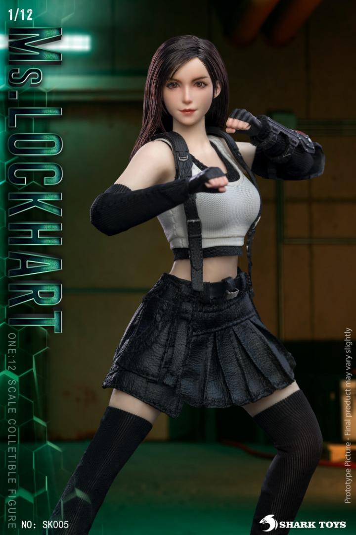 [限時] SHARKTOYS FF7 Tifa 蒂法 1/12 Fantasy Female Warrior 可動 Figure, 興趣及遊戲 ...