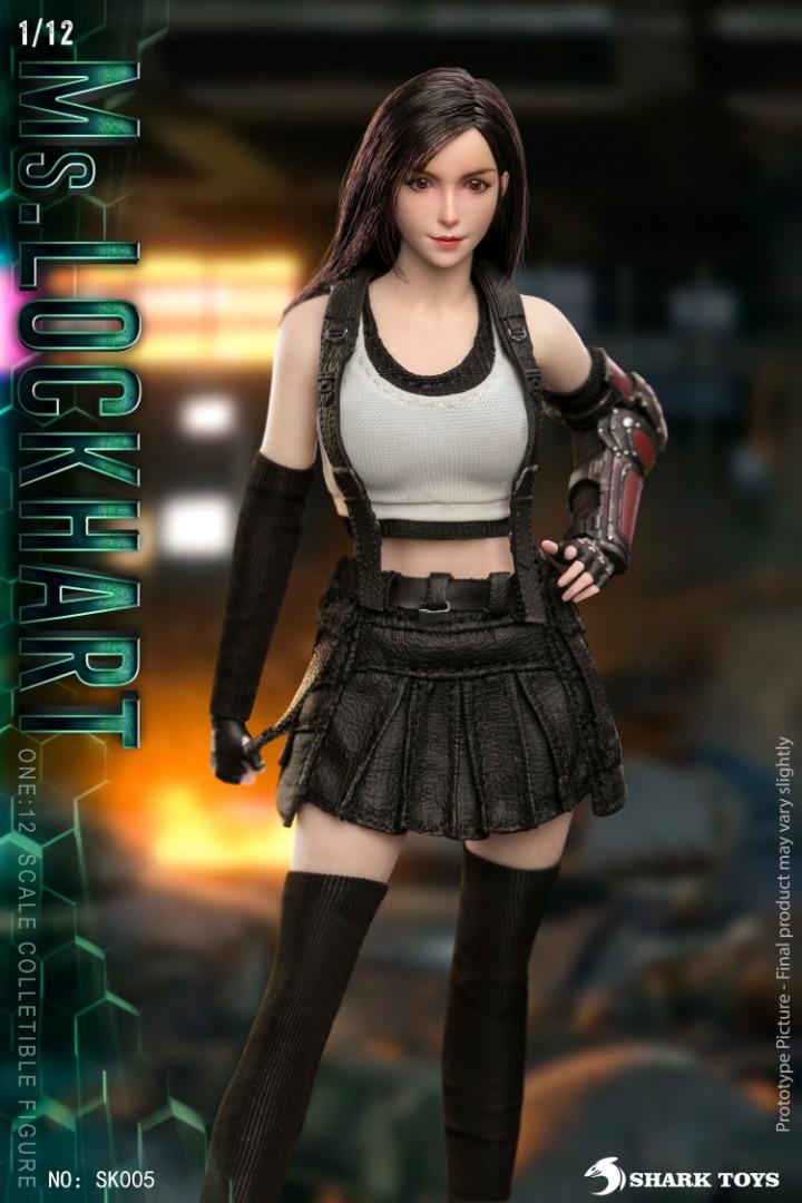 [限時] SHARKTOYS FF7 Tifa 蒂法 1/12 Fantasy Female Warrior 可動 Figure, 興趣及遊戲 ...