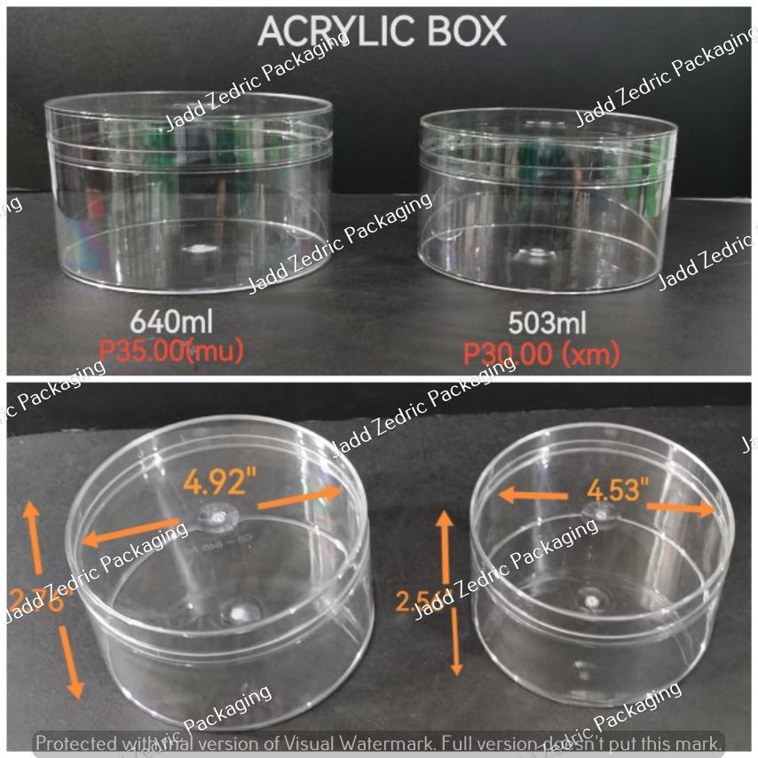 acrylic box round, Food & Drinks, Other Food & Drinks on Carousell