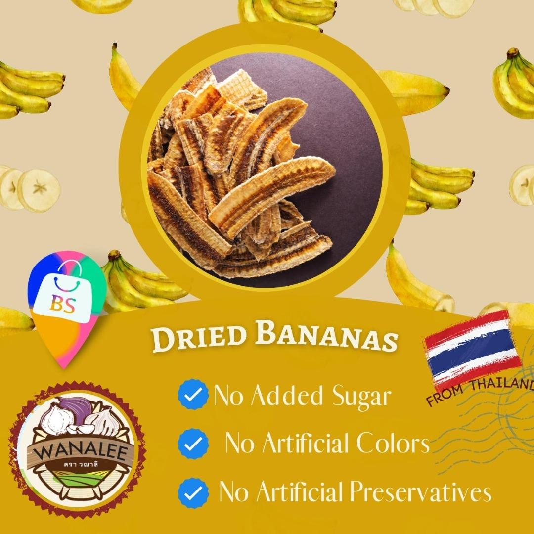 Berylshop Dried Banana [Solar Fruits] 200g Healthy Snack for kids, No ...