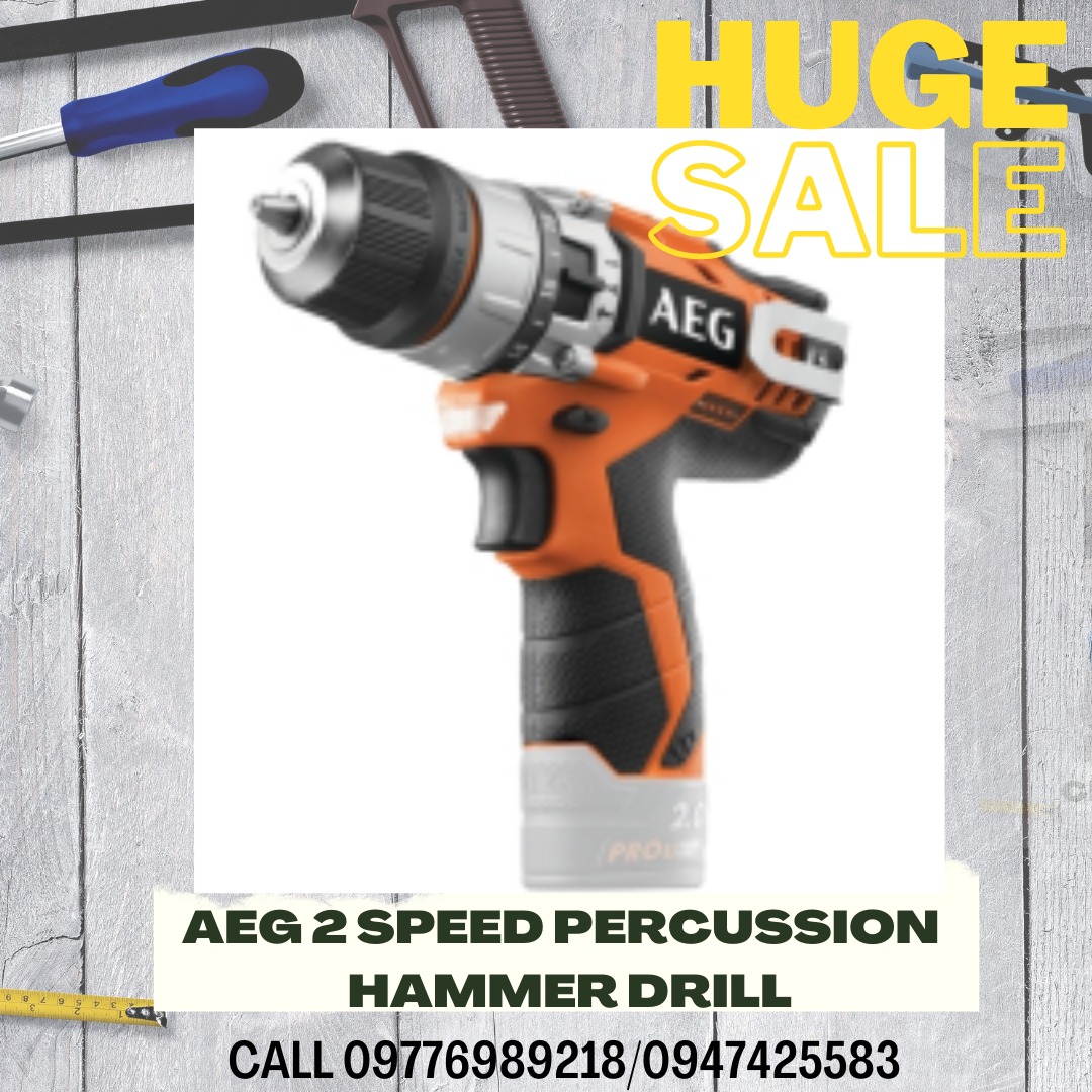 AEG 2 SPEED PERCUSSION HAMMER DRILL, Commercial & Industrial, Industrial Equipment on Carousell