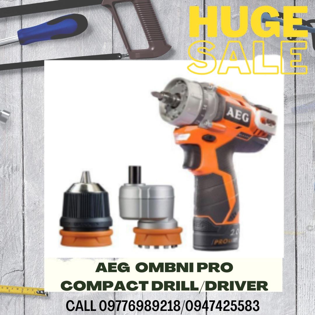 AEG OMNI PRO COMPACT DRILL/DRIVER, Commercial & Industrial, Industrial Equipment on Carousell