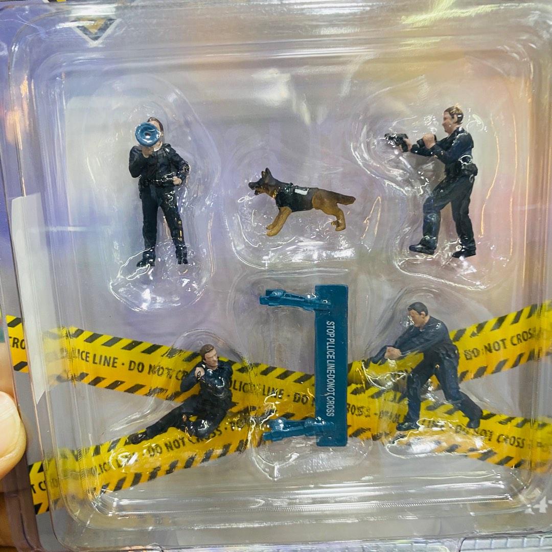 American Diorama 1:64 Scale Die-cast Metal Figure Police Line 2 MiJo ...
